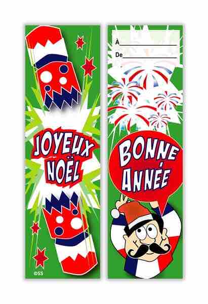 J'aime La Papeterie Marque-page Joyeux Noël